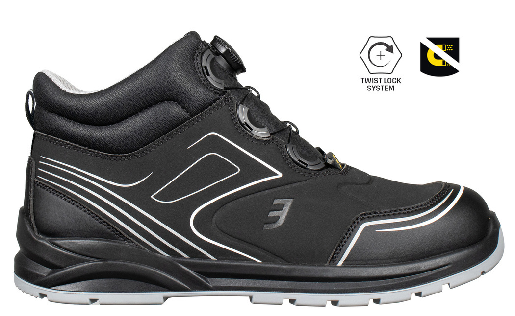 Sportowe buty robocze z szybkim wiązaniem bez elementów metalowych Flow ...